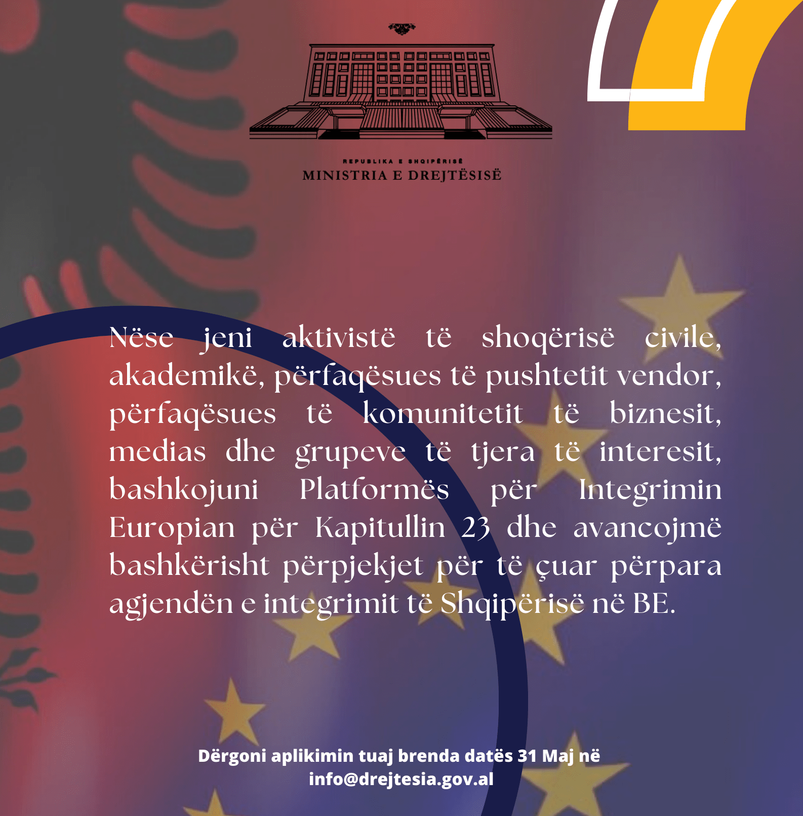 FTESË PËR SHPREHJE INTERESI - Ministria e Drejtësisë